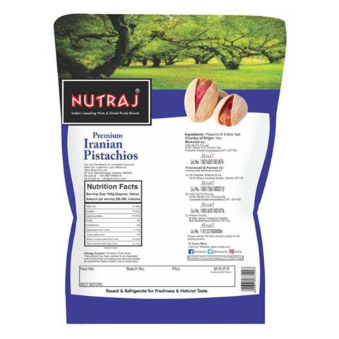 Global Baniya !… » Nutraj Iranian Pistachios (Pista) : 200 Grams